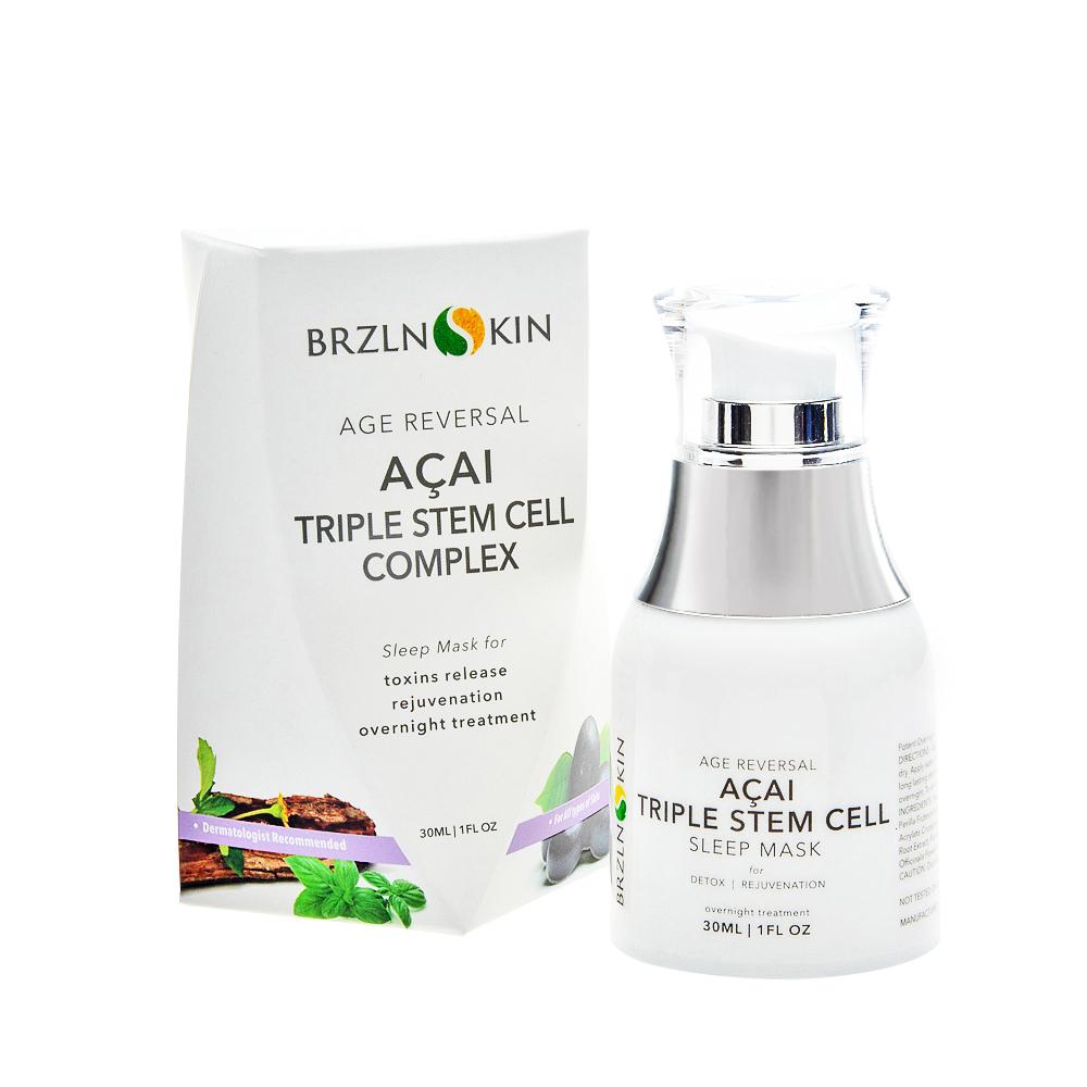 Açai Triple Stem Cell Complex - Light mask and night serum for overnig ...